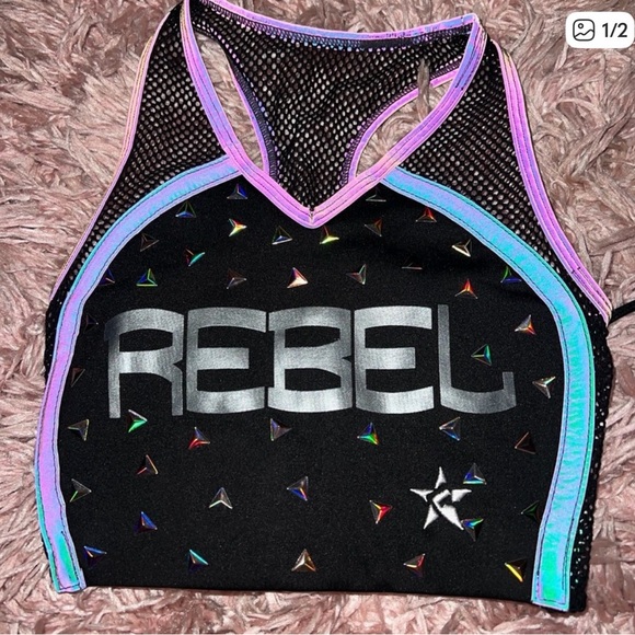 Rebel Athletic | Other | Rebel Black And Silver Kids Tank Top | Poshmark